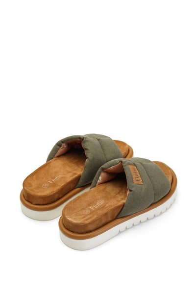 Slipper Khaki Linen – Headzflex